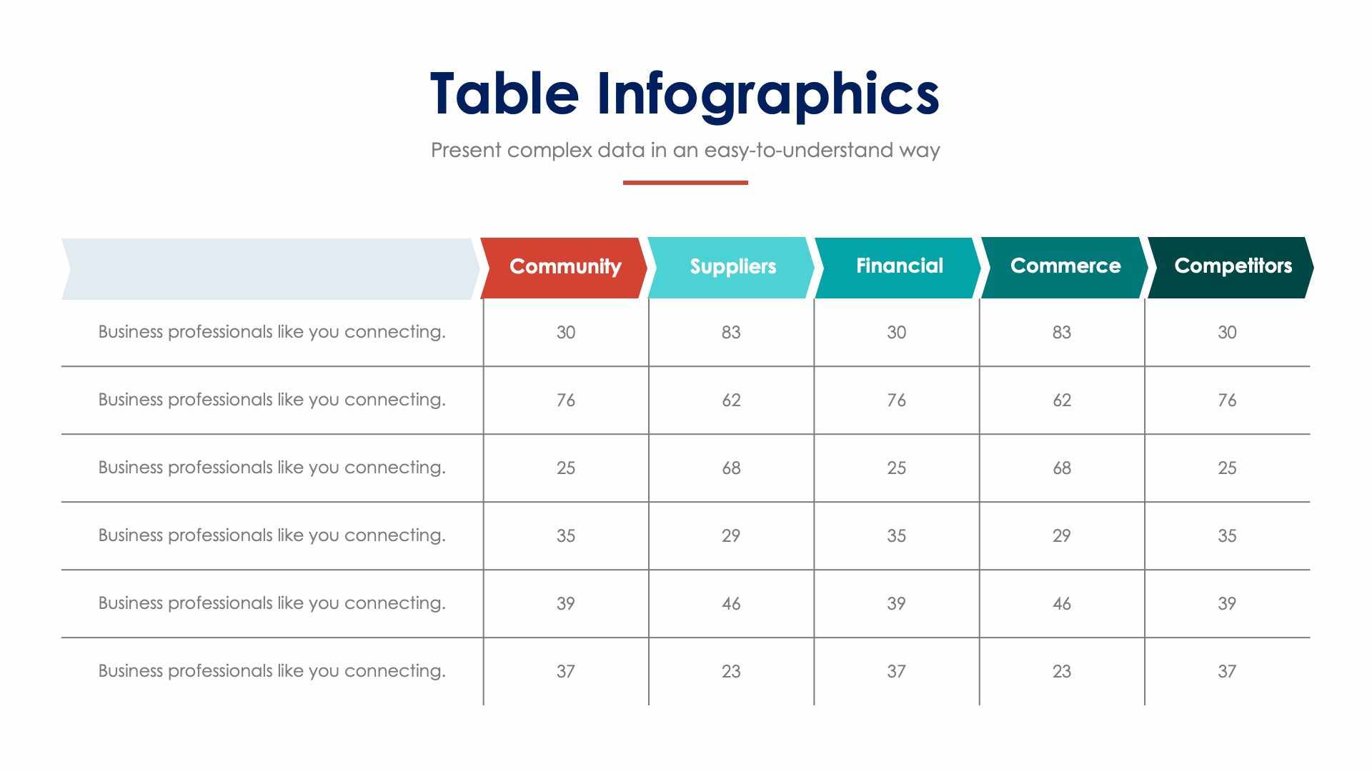 Table Slide Infographic Template S01112208 | Infografolio