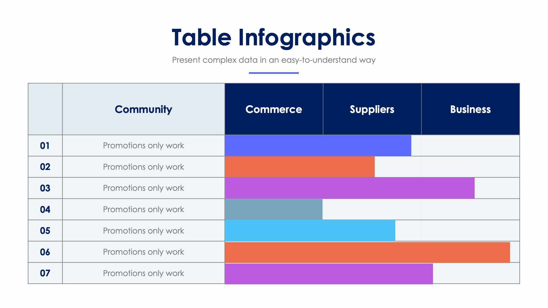 Table Slide Infographic Template S01272201 | Infografolio