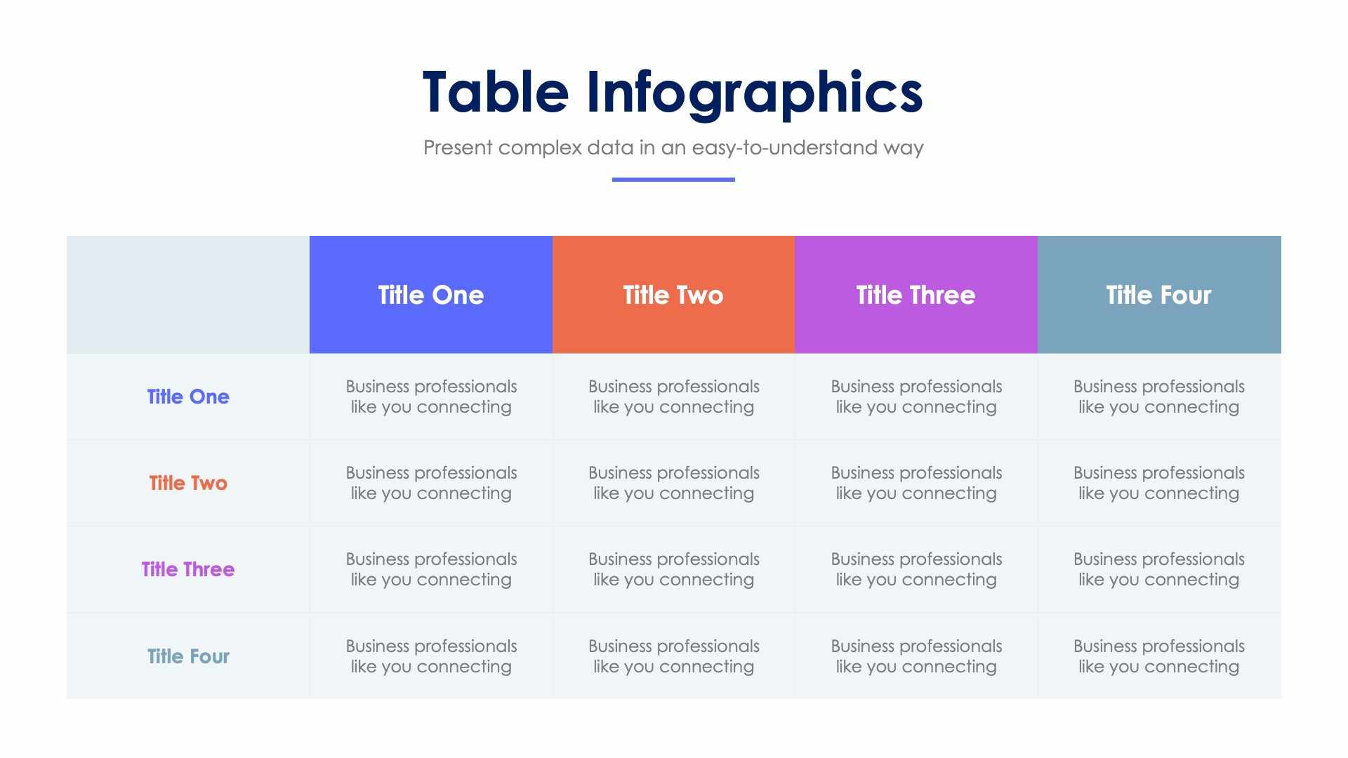 Table Slide Infographic Template S01272203 | Infografolio