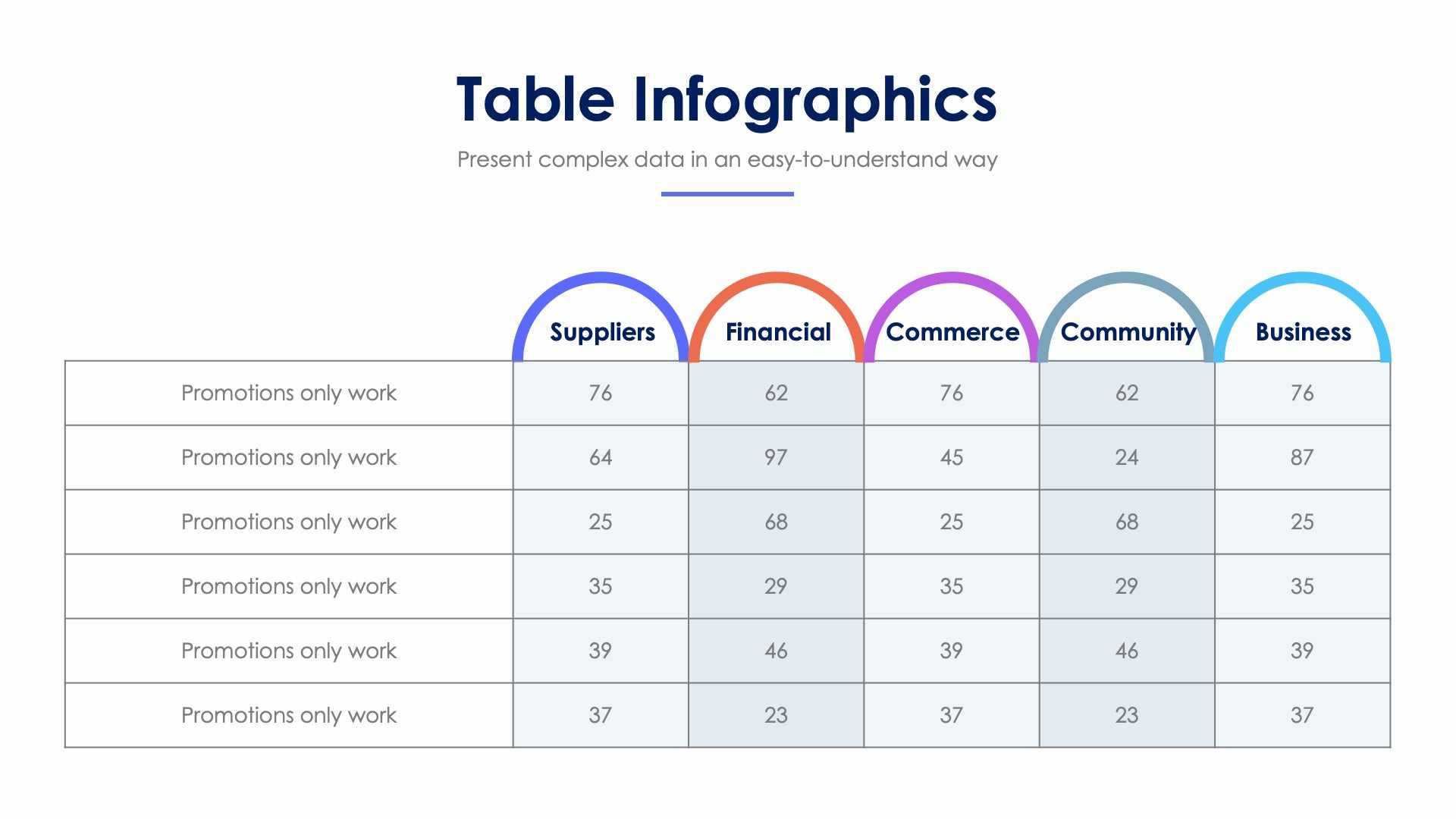 Table Slide Infographic Template S01272204 | Infografolio