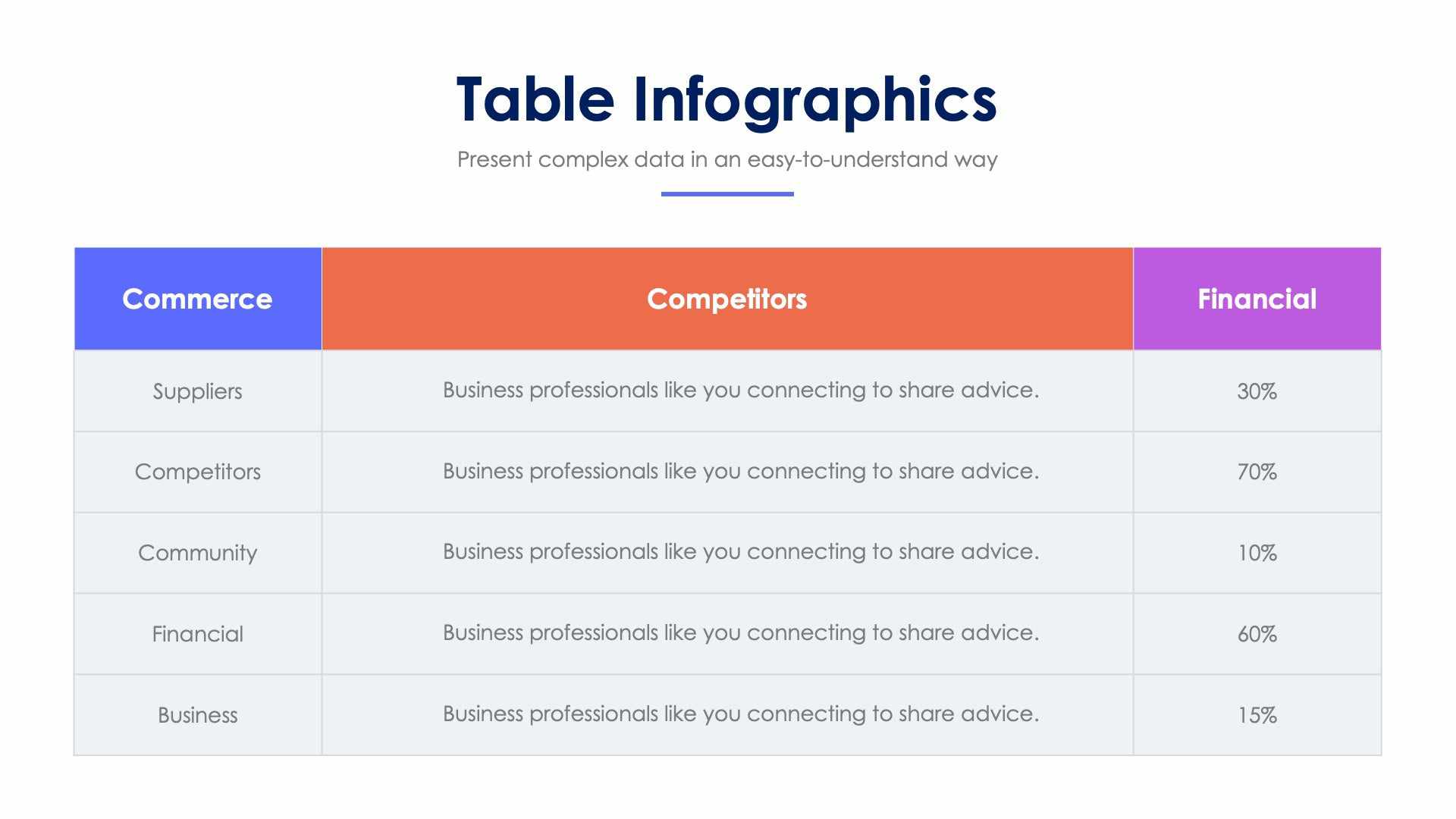 Table Slide Infographic Template S01272206 | Infografolio