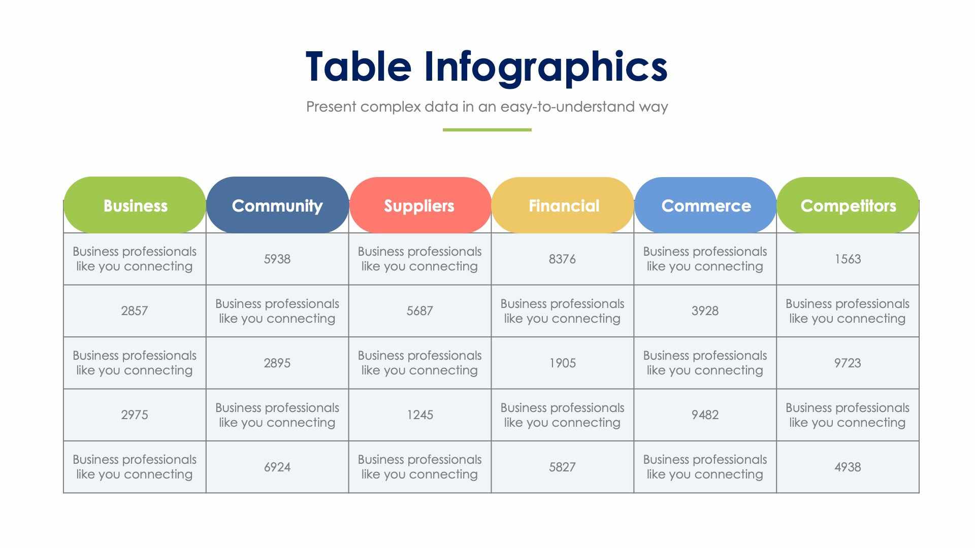 Table Slide Infographic Template S01272212 | Infografolio