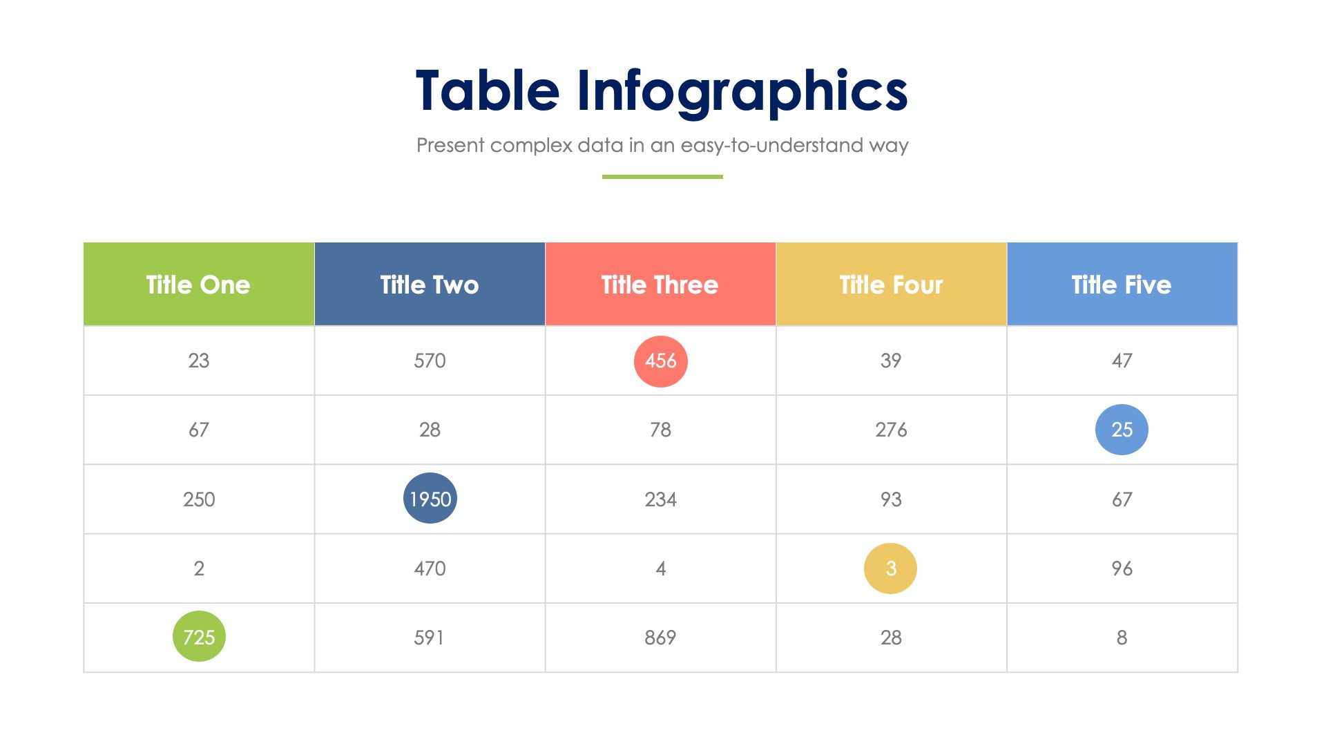 Table Slide Infographic Template S01272215 | Infografolio