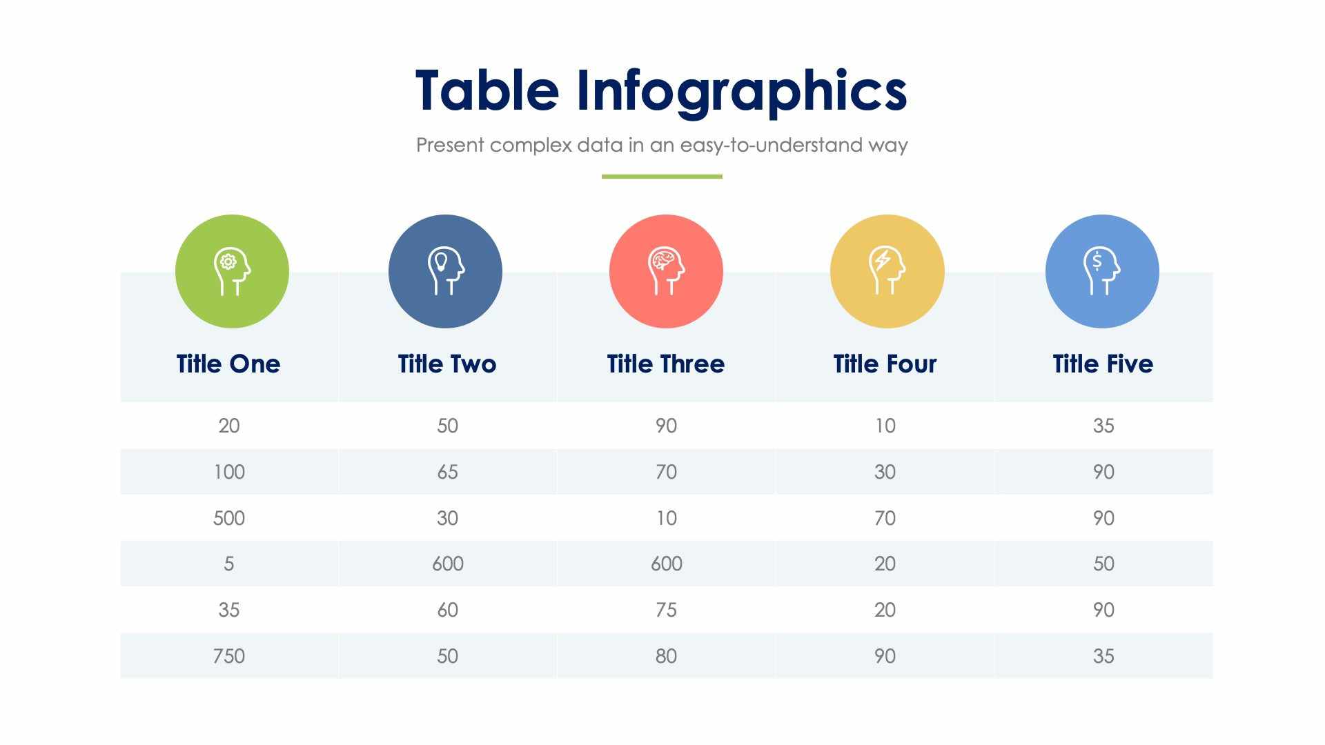 Table Slide Infographic Template S01272216 | Infografolio