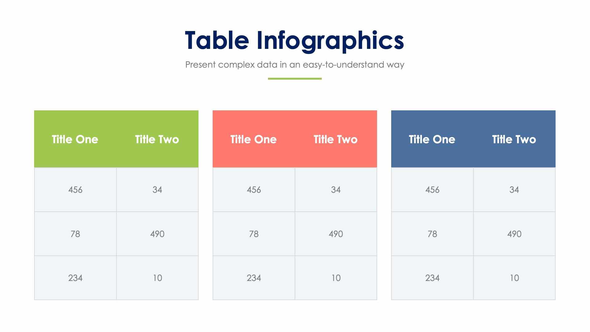 Table Slide Infographic Template S01272219 – Infografolio