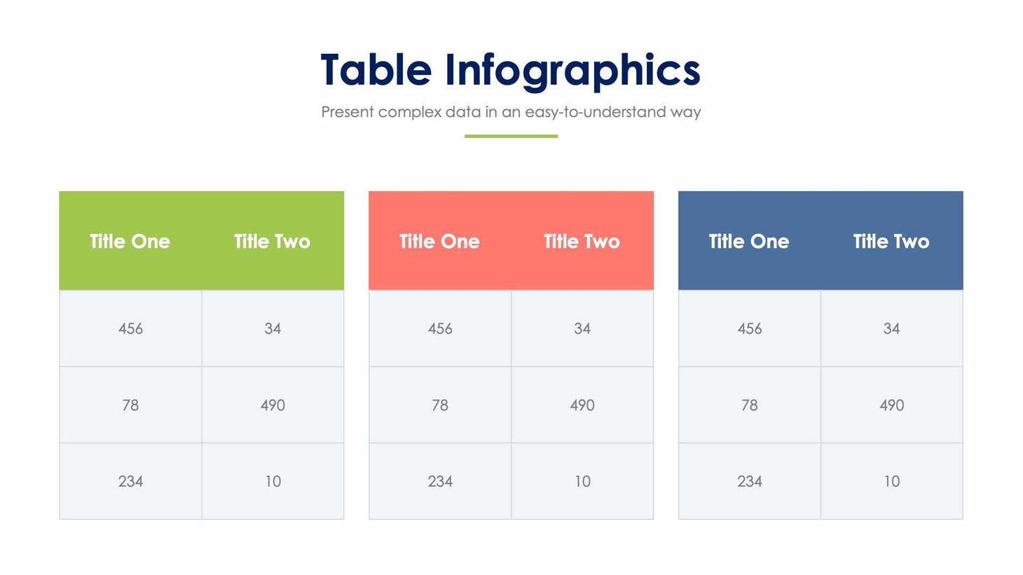 Table Slide Infographic Template S01272219 – Infografolio