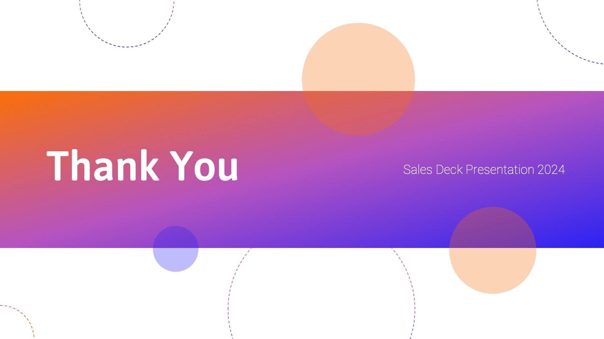 Thank You Pink and Purple Slide Template S11042201 | Infografolio
