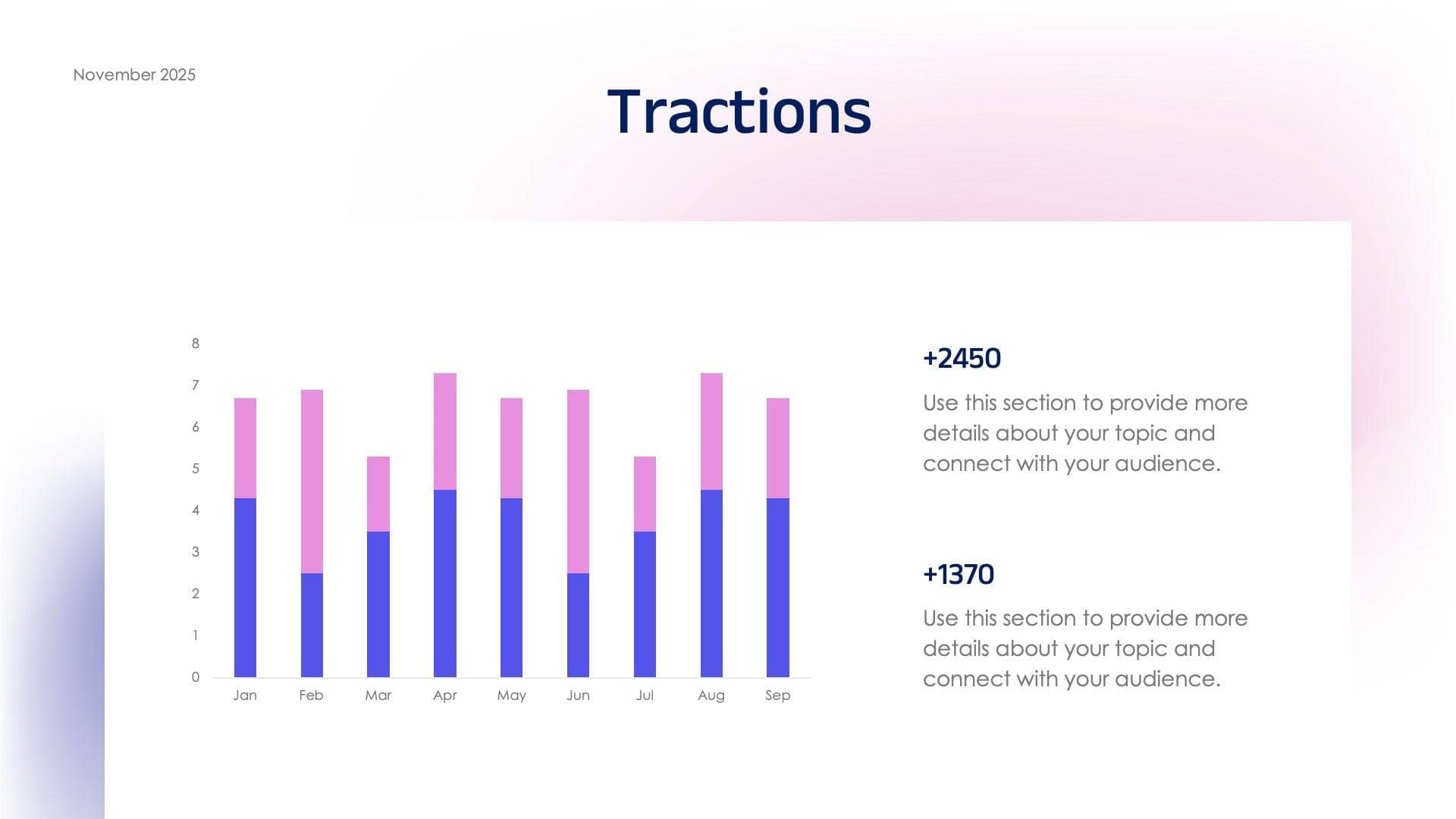 Tractions Slide Template S10122201 | Infografolio