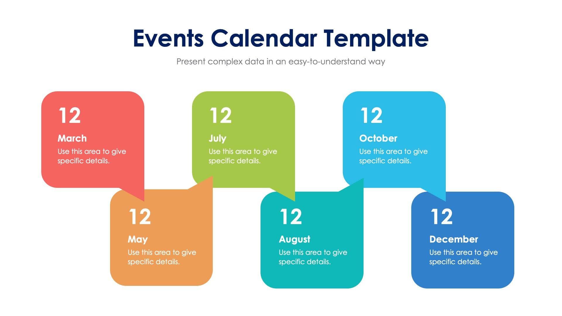 Events Calendar Infographic Slide Template S11042202 | Infografolio