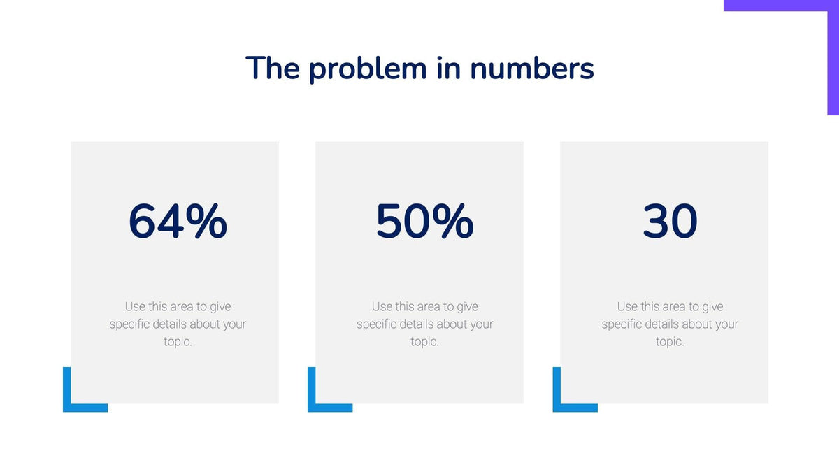 Numbers Violet and Blue Slide Template S11042201 – Infografolio