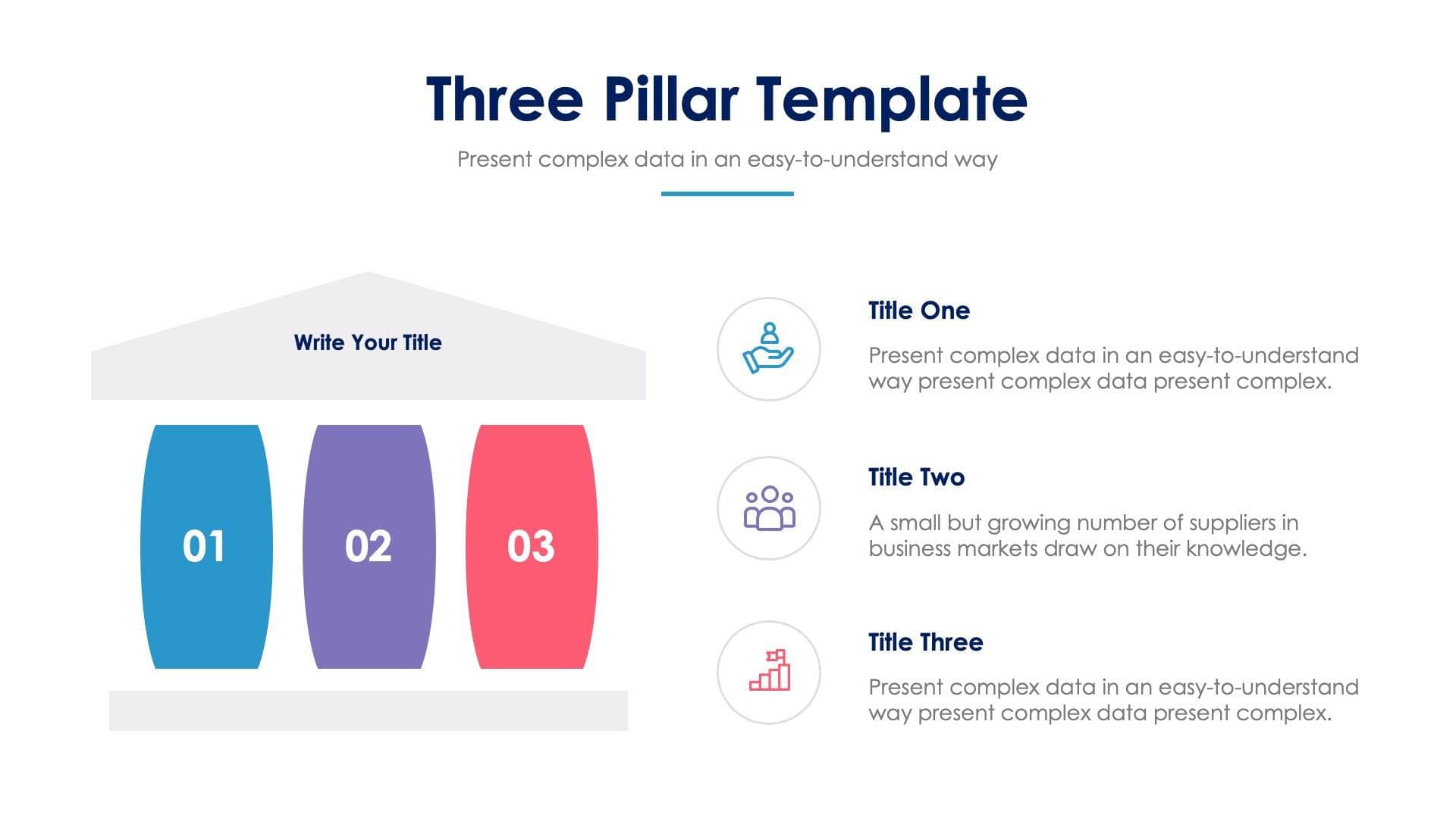 Three Pillar Slide Infographic Template S07272202 | Infografolio