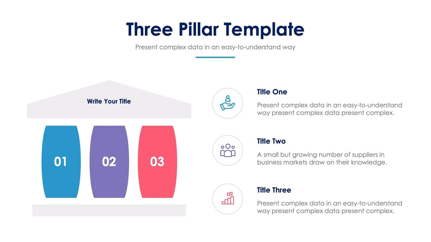 Three Pillar Slide Infographic Template S07272202 – Infografolio