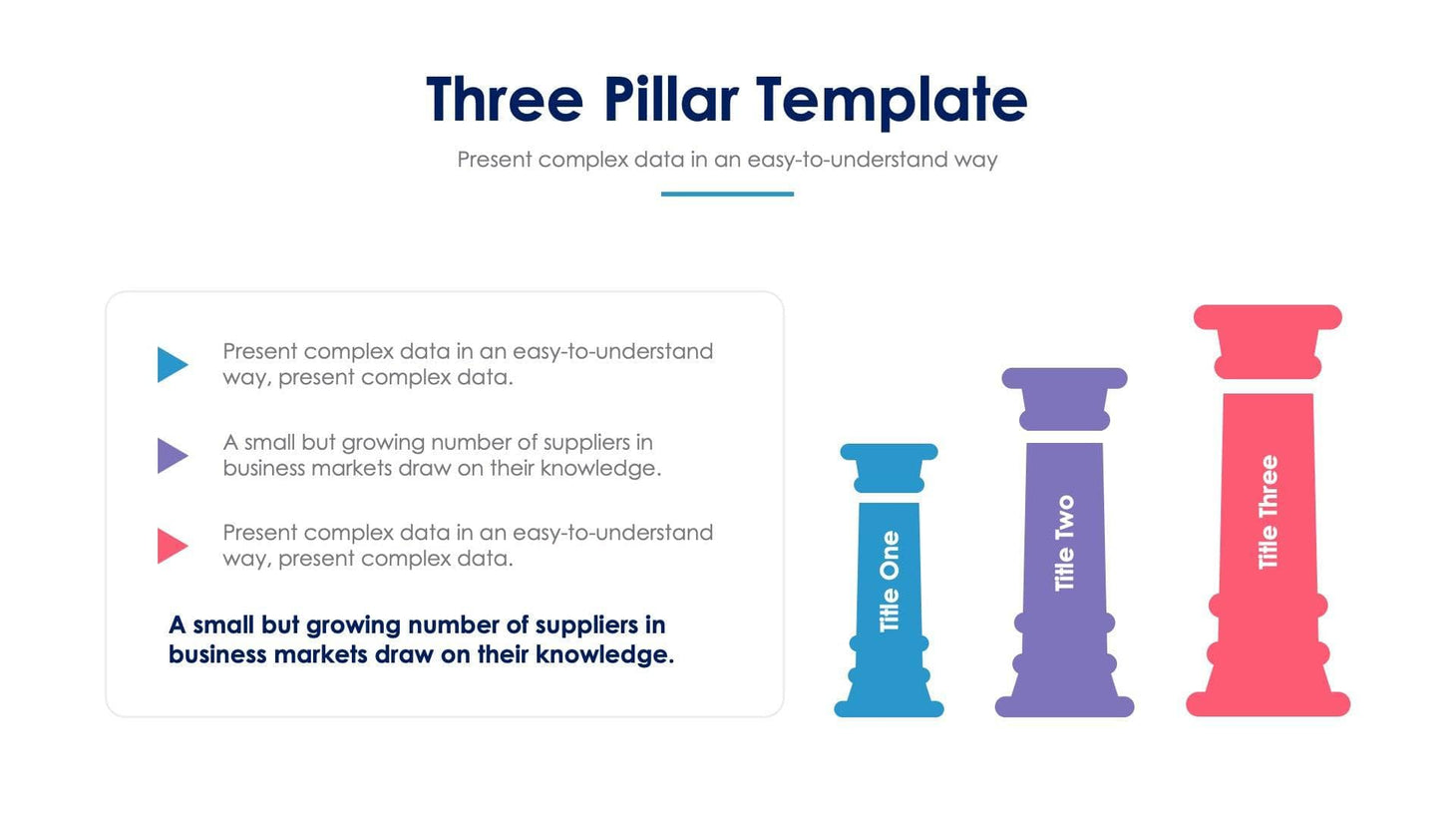 Three Pillar Slide Infographic Template S07272203 – Infografolio