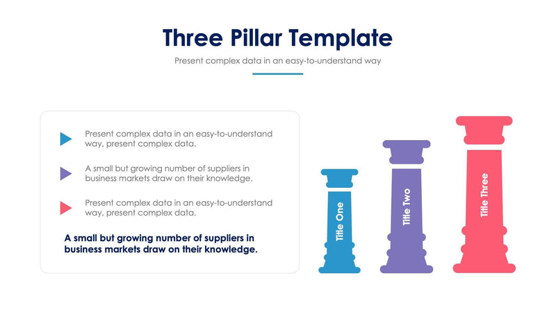 3 Pillars Slide Templates | Infografolio