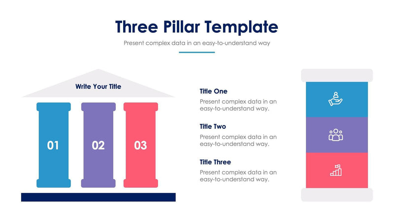 3 Pillars Slide Templates | Infografolio