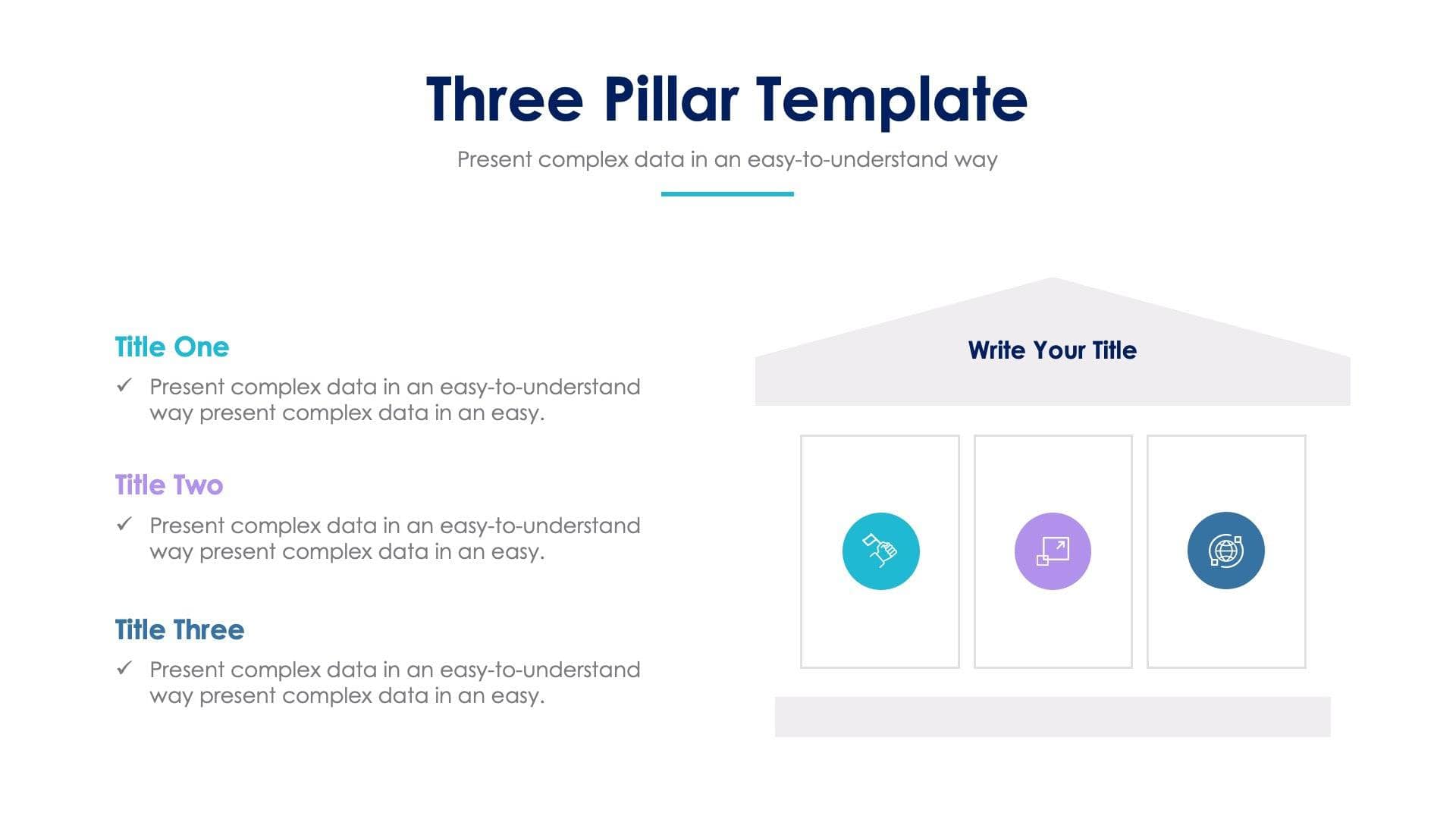 Three Pillar Slide Infographic Template S07272212 | Infografolio