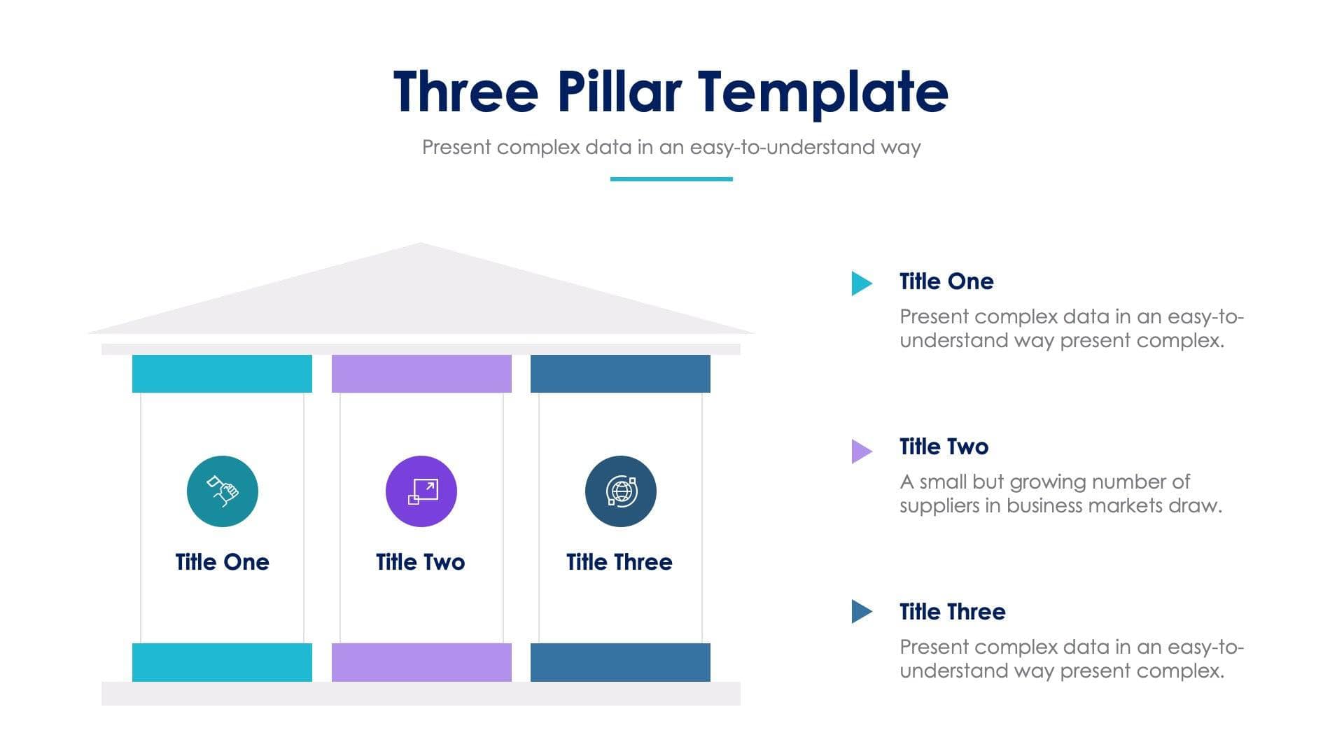 Three Pillar Slide Infographic Template S07272213 | Infografolio