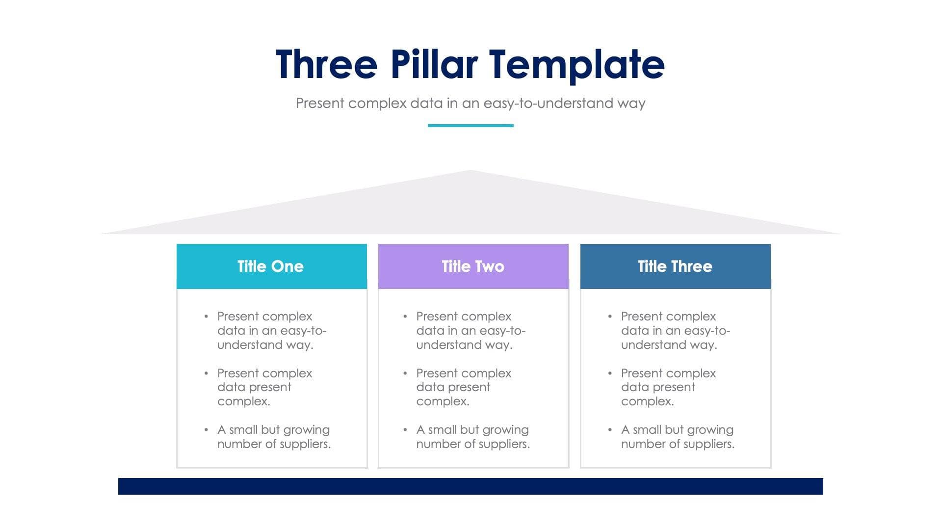 Three Pillar Slide Infographic Template S07272215 | Infografolio