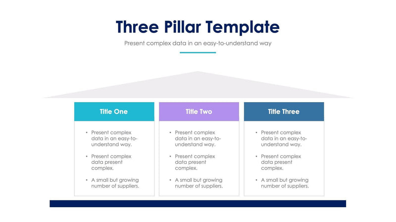 3 Pillars Slide Templates | Infografolio