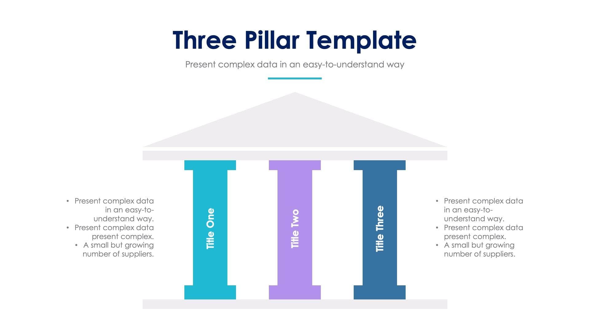 Three Pillar Slide Infographic Template S07272216 | Infografolio