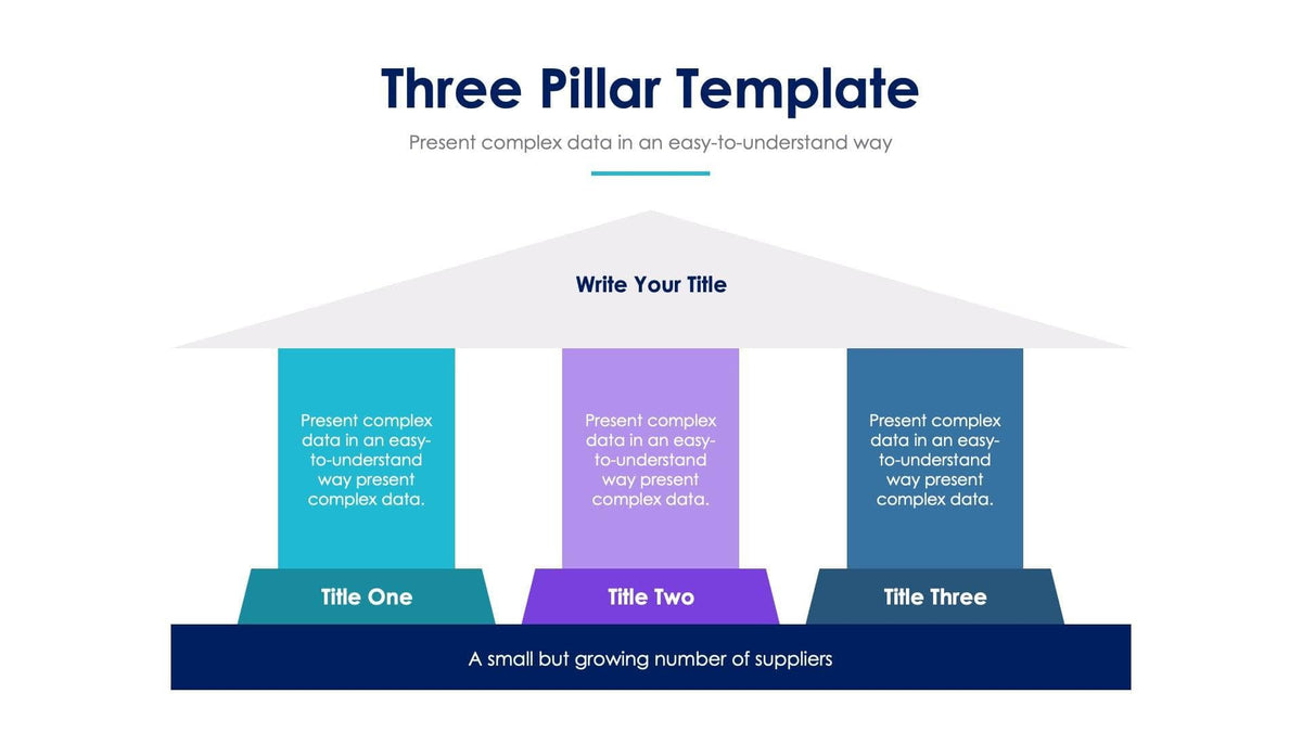 Three Pillar Slide Infographic Template S07272220 – Infografolio
