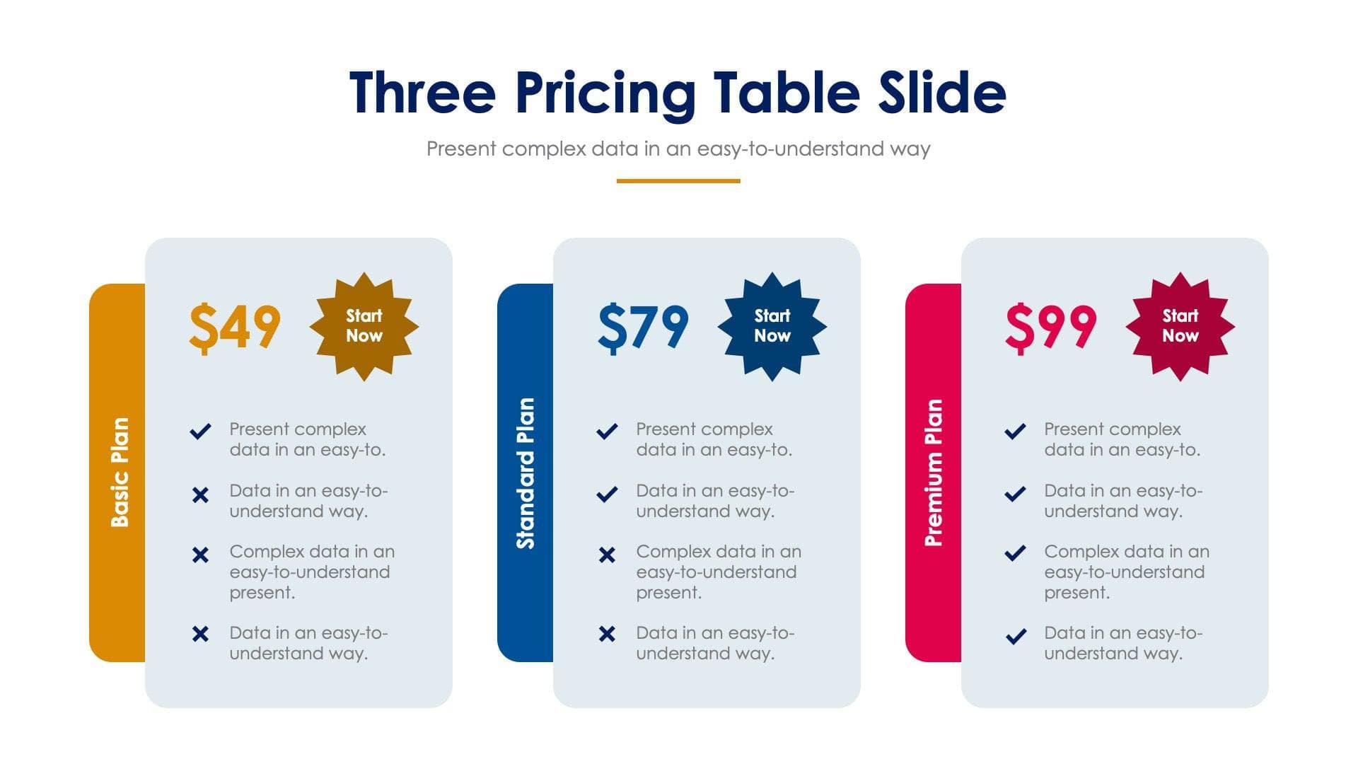 Three Pricing Table Slide Infographic Template S12152102 | Infografolio