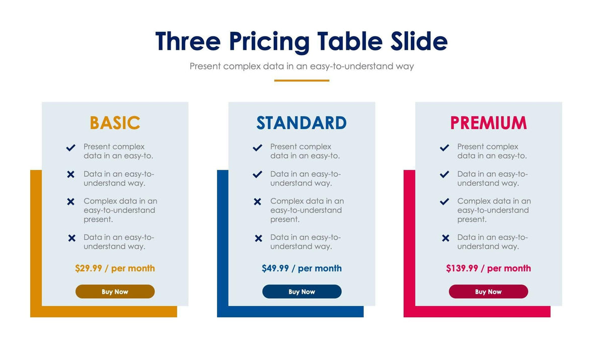 Three Pricing Table Slide Infographic Template S12152104 – Infografolio