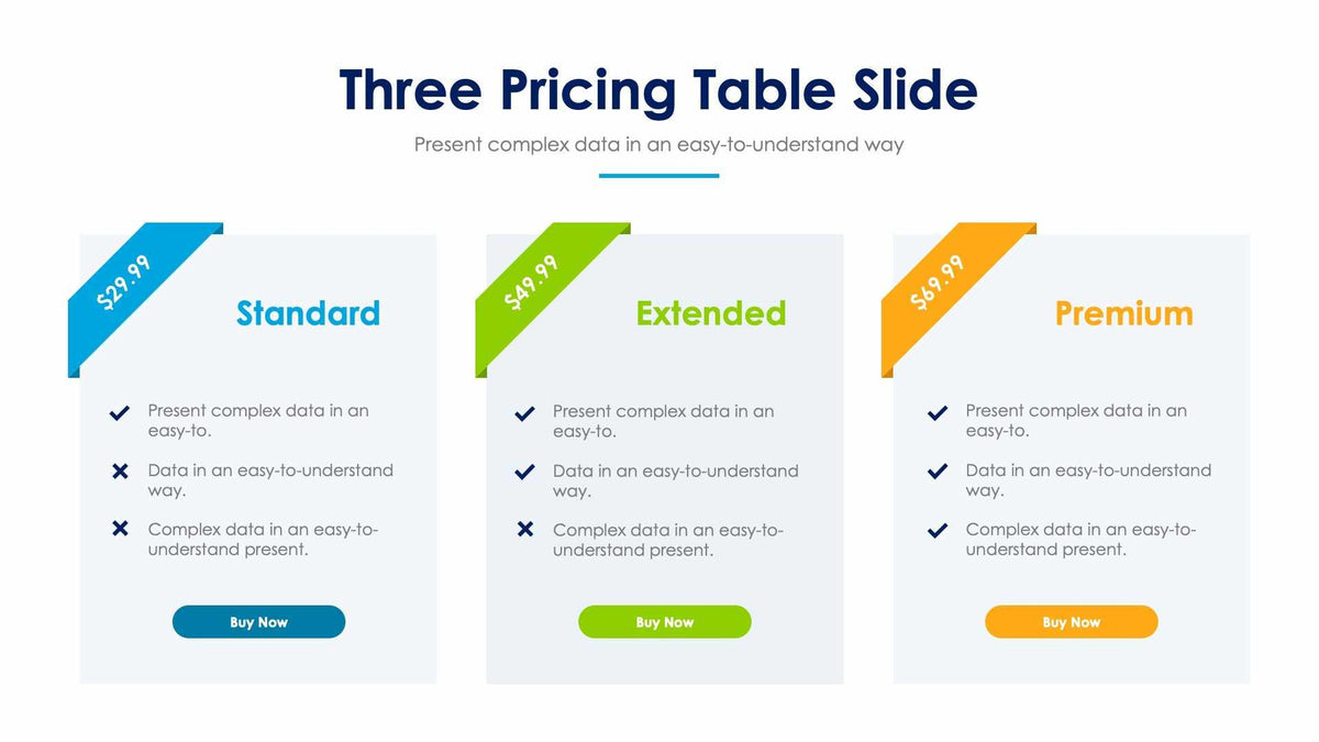Three Pricing Table Slide Infographic Template S12202109 – Infografolio