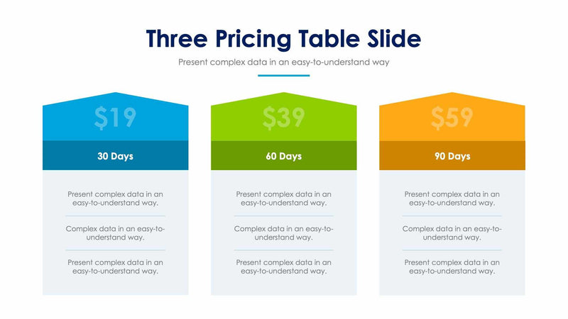 Three Pricing Table Slides – Infografolio