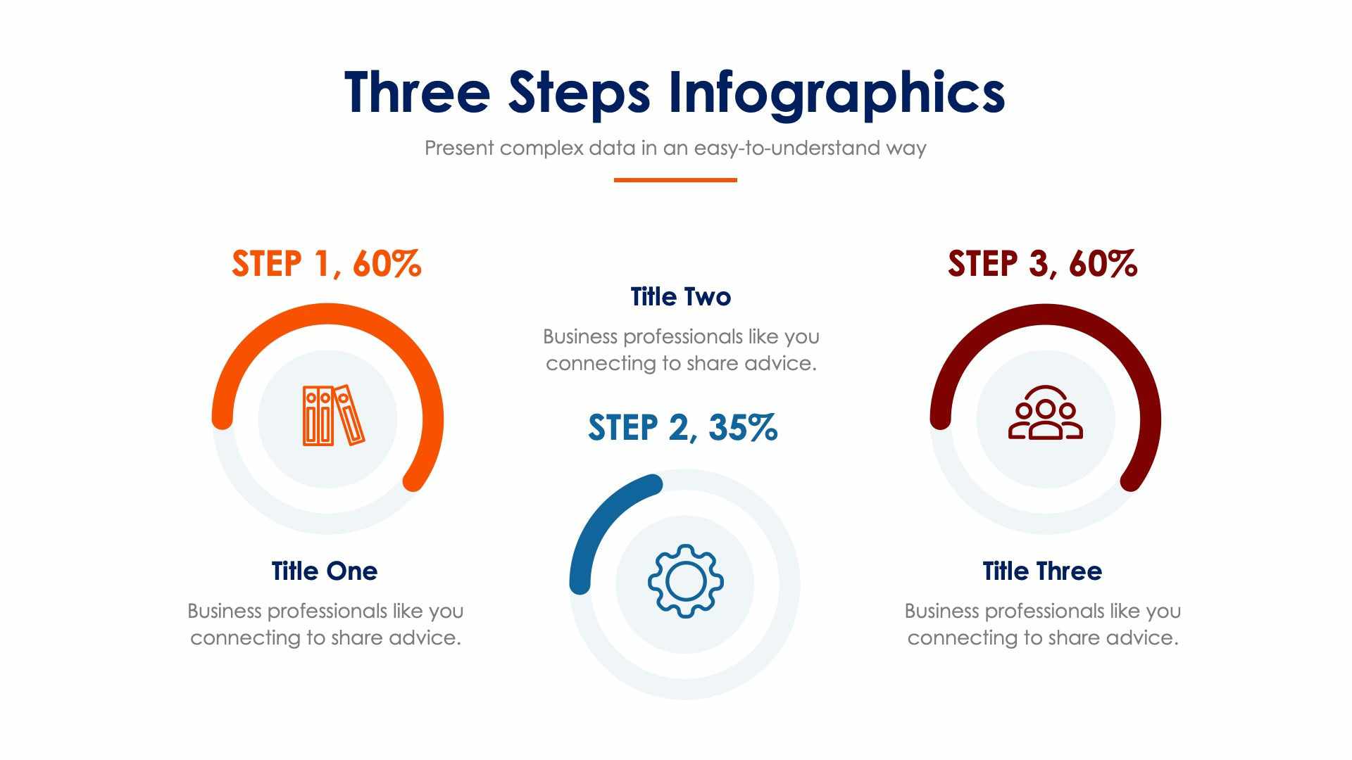 Three Steps Slide Infographic Template S02062201 | Infografolio
