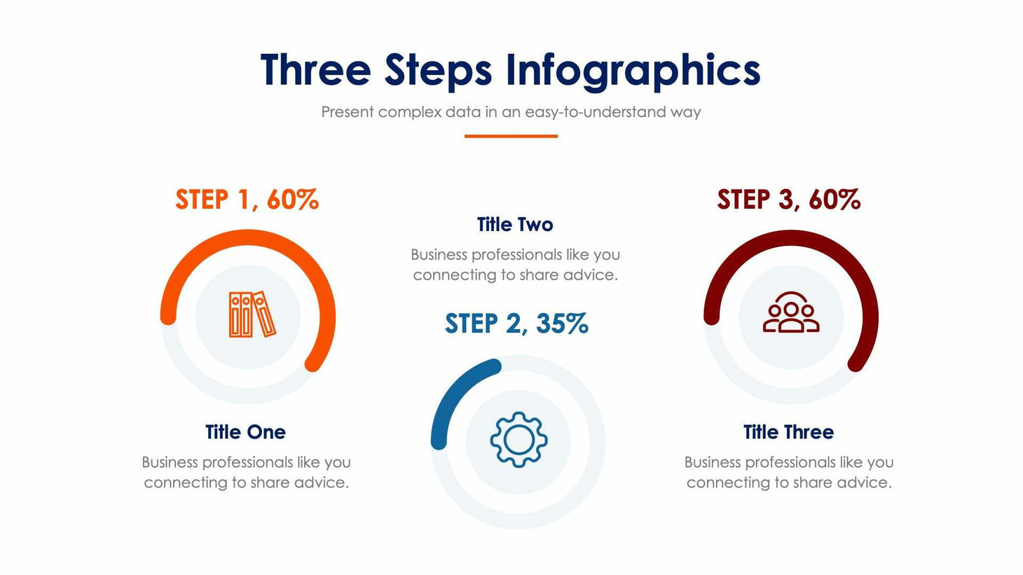 Three Steps Slide Infographic Template S02062201 – Infografolio