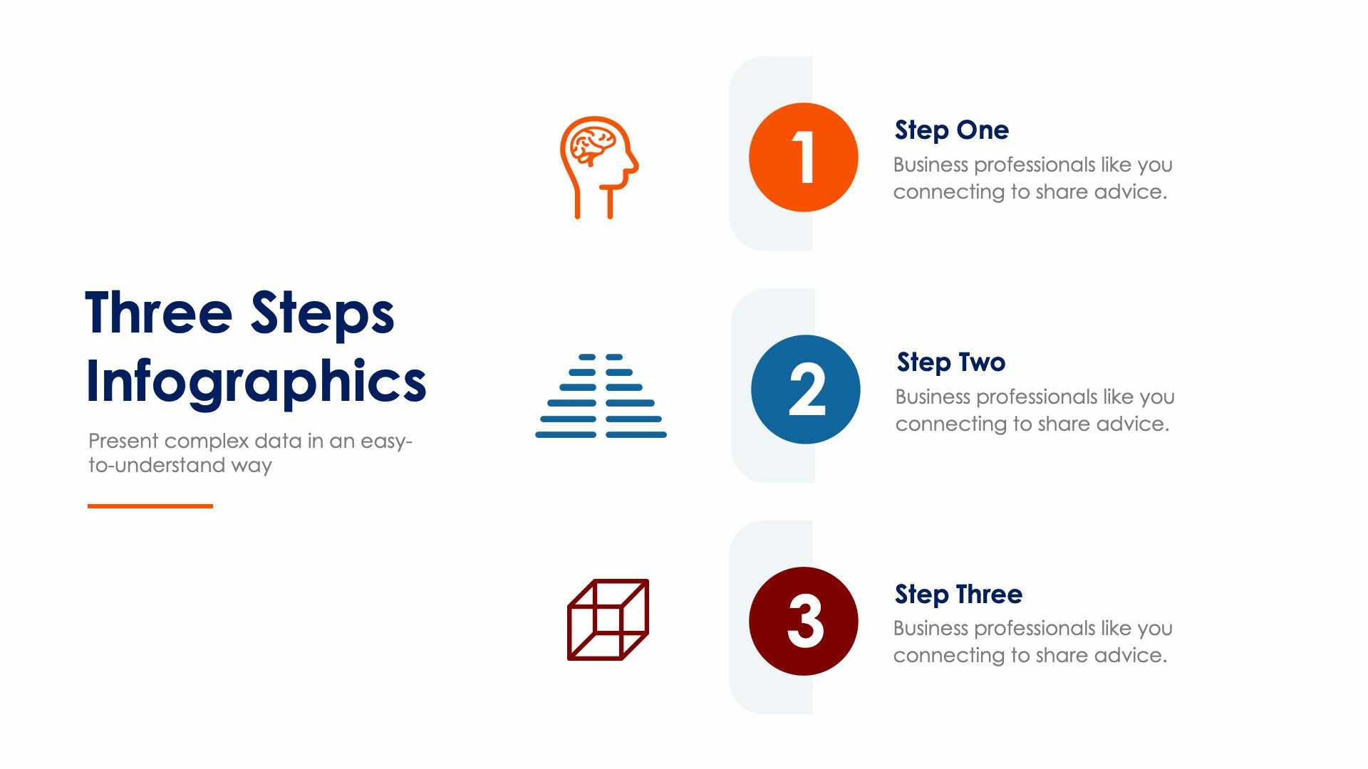 Three Steps Slide Infographic Template S02062207 | Infografolio