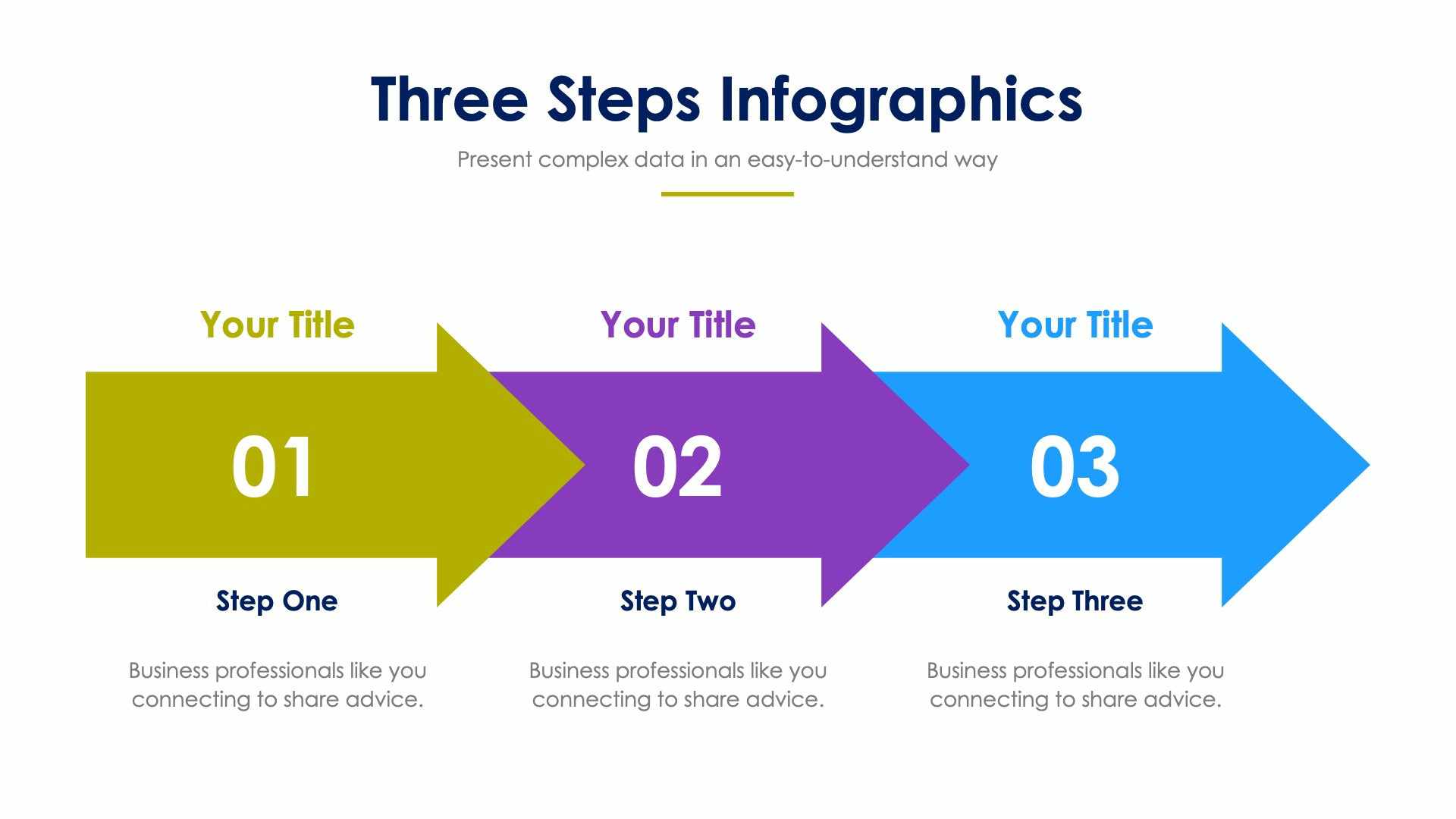 Three Steps Slide Infographic Template S02062212 | Infografolio