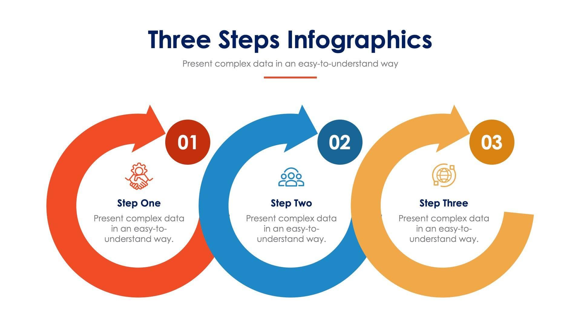 Three Steps Slide Infographic Template S06082202 | Infografolio