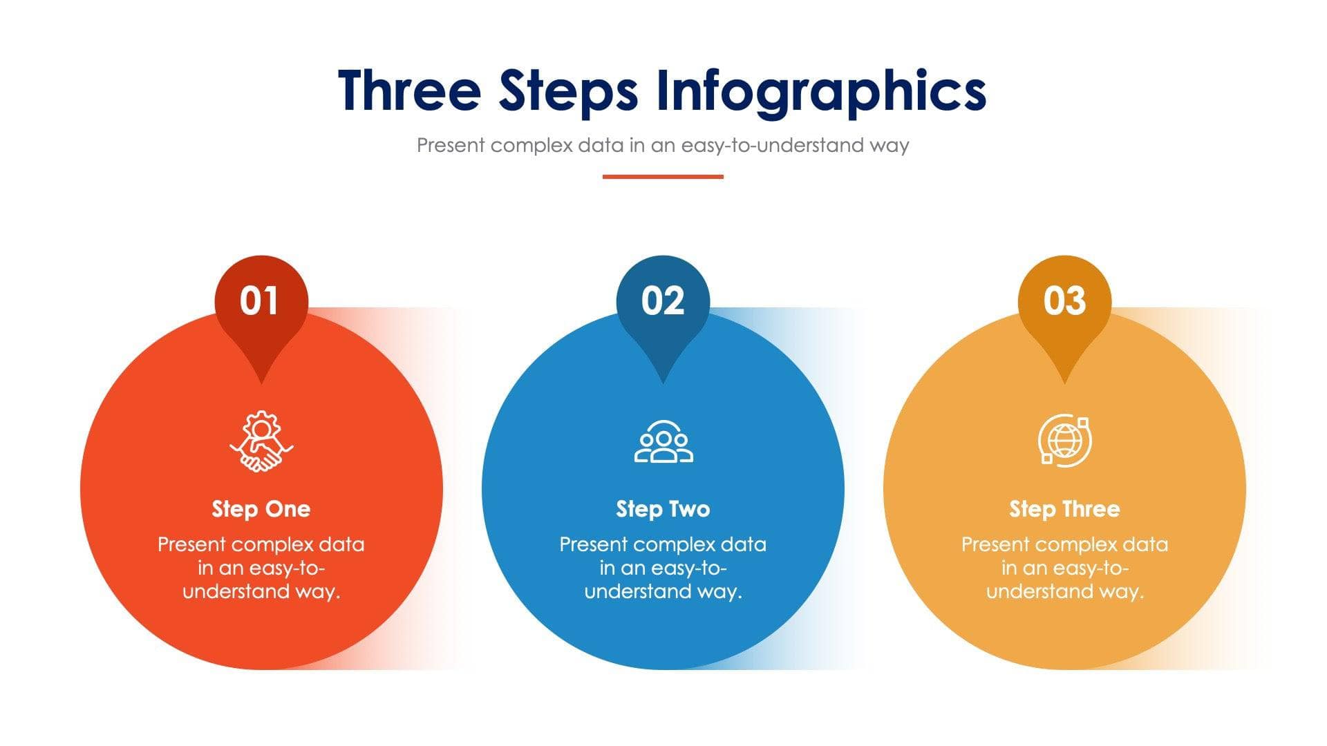 Three Steps Slide Infographic Template S06082206 | Infografolio