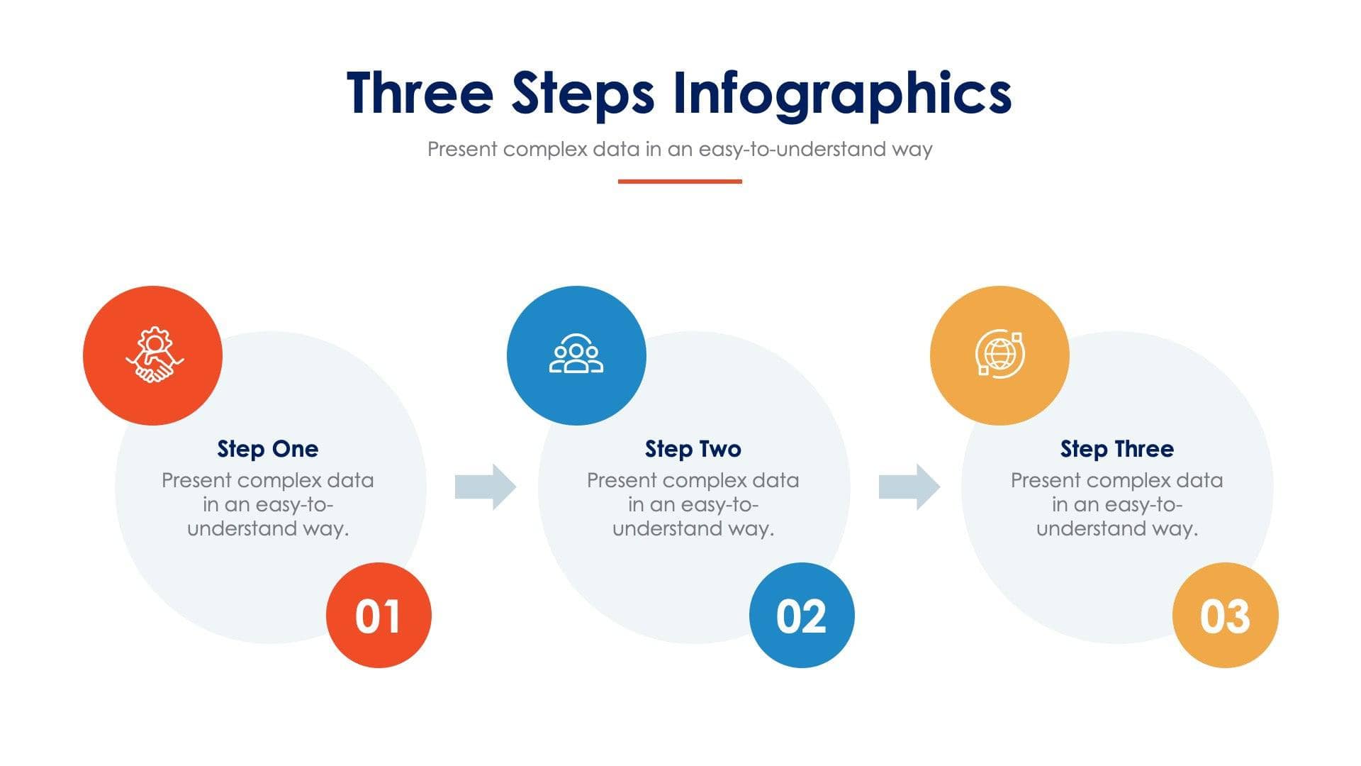 Three Steps Slide Infographic Template S06082207 | Infografolio