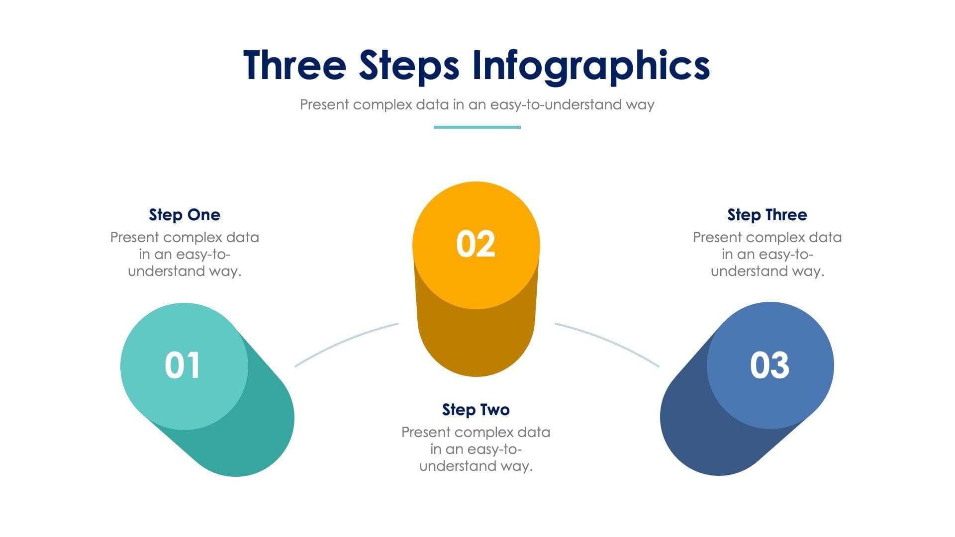 Three Steps Slide Infographic Template S06082219 | Infografolio