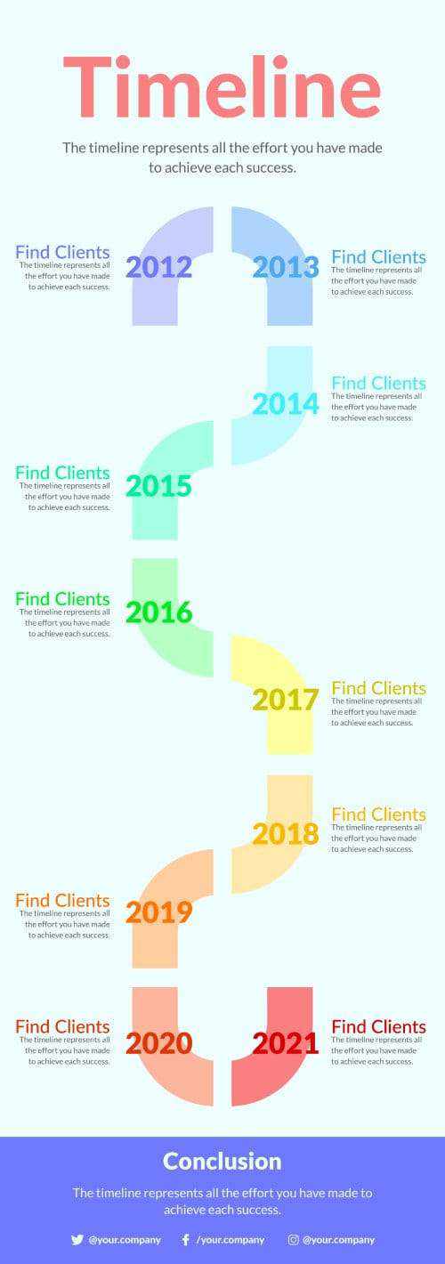 Years Timeline Infographic Template | Infografolio