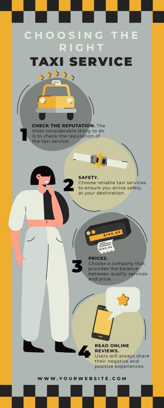 Choosing the Right Taxi Service Transportation Infographic Template ...