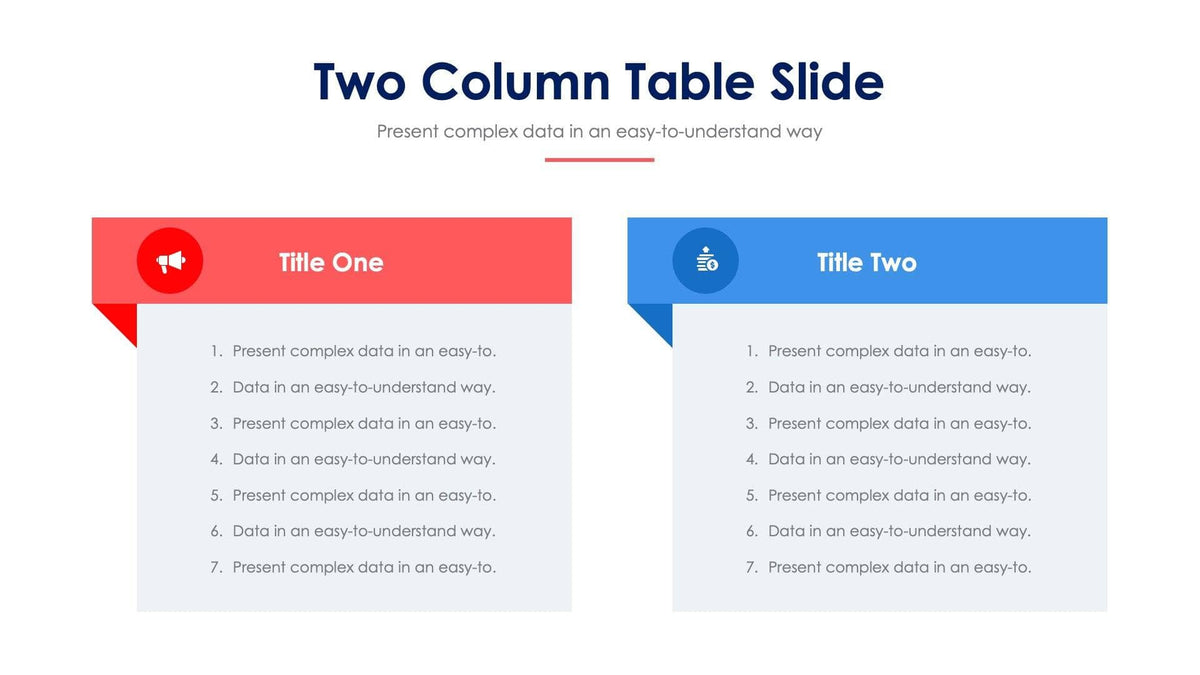 Two Column Table Slide Infographic Template S12202104 – Infografolio