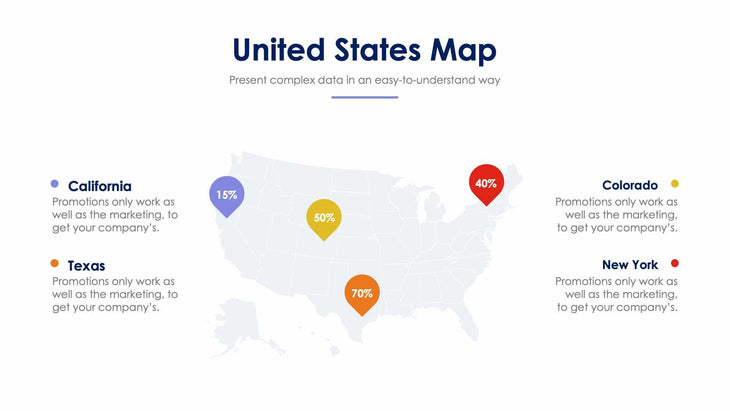 United States Map Slide Infographic Template S01182201 – Infografolio