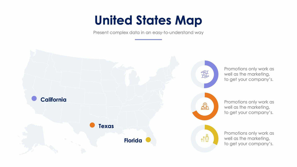 United States Map Slide Infographic Template S01182202 – Infografolio