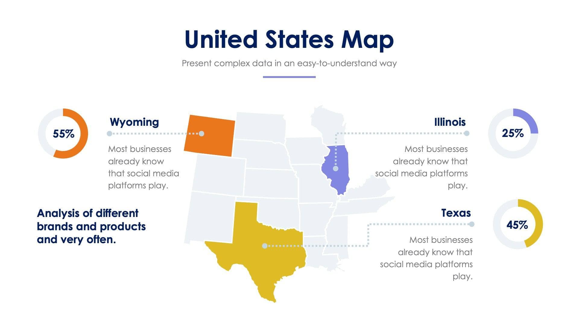 United States Map Slide Infographic Template S01182208 | Infografolio