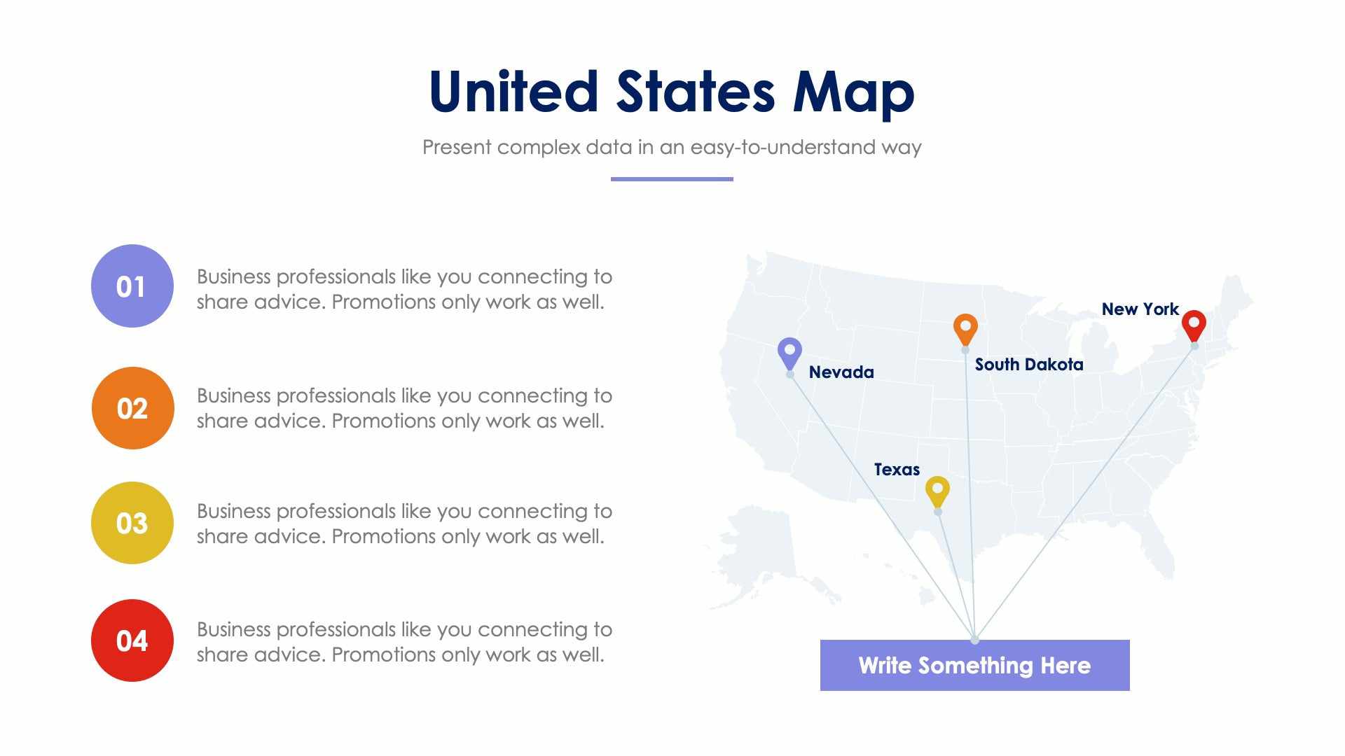United States Map Slide Infographic Template S01182209 | Infografolio