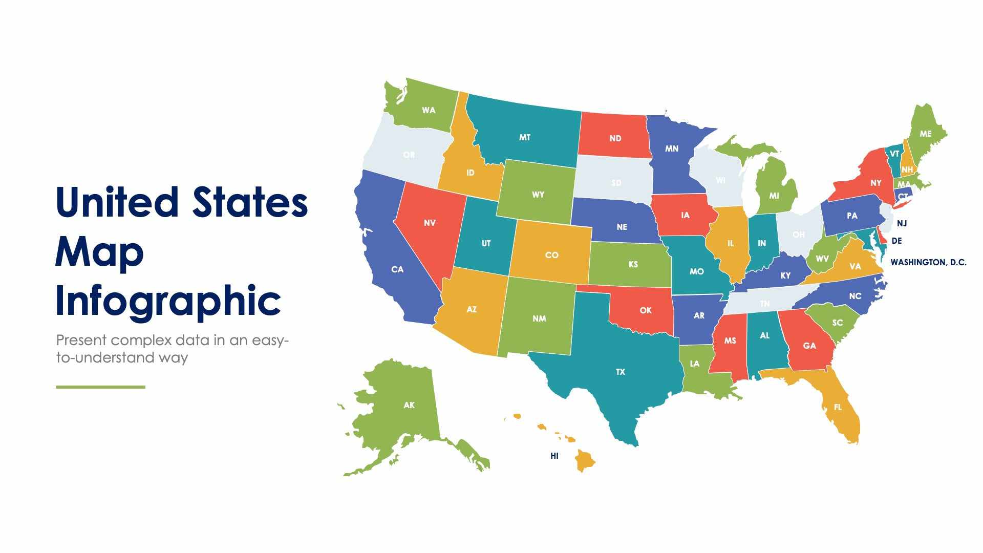 United States Map Slide Infographic Template S01272220 | Infografolio