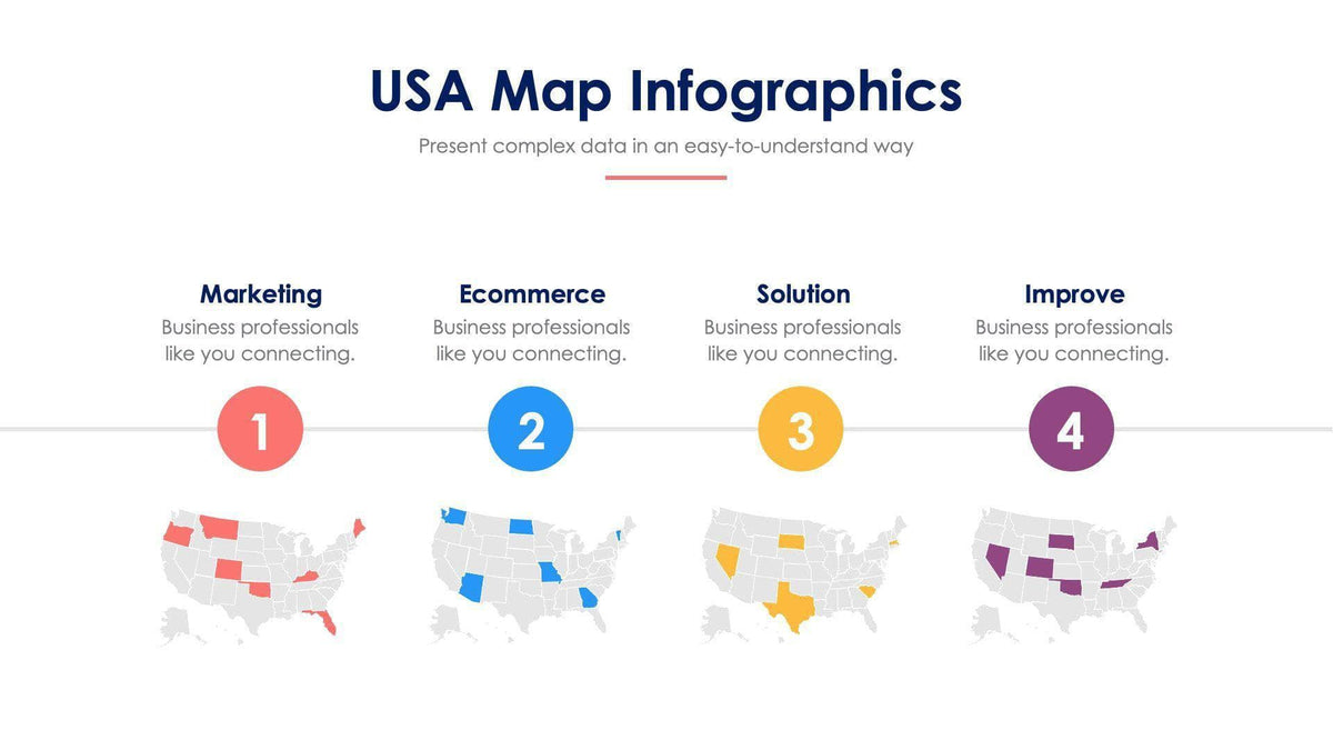 USA Map Slide Infographic Template S11262110 – Infografolio