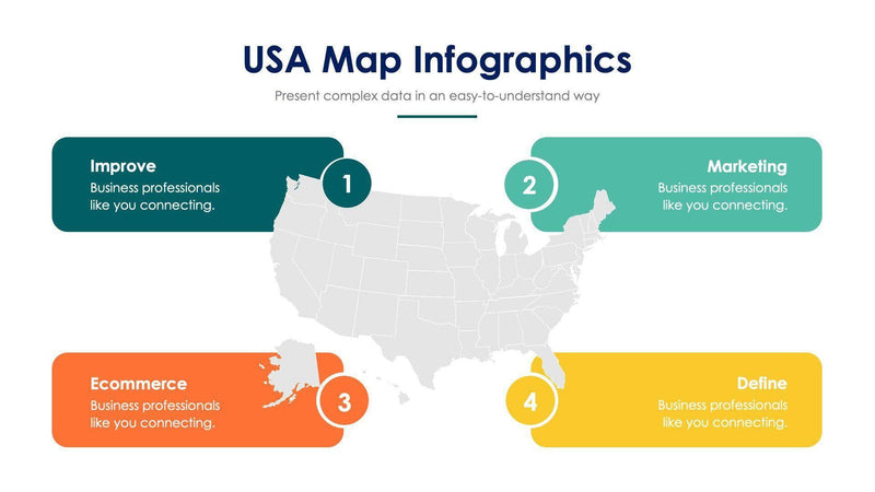 USA Map Slides – Infografolio