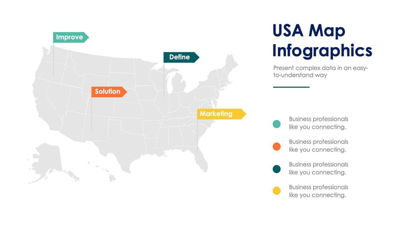 USA Map Slide Infographic Template S11262119 | Infografolio