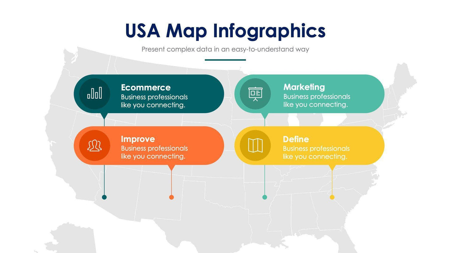 USA Map Slide Infographic Template S11262122 – Infografolio