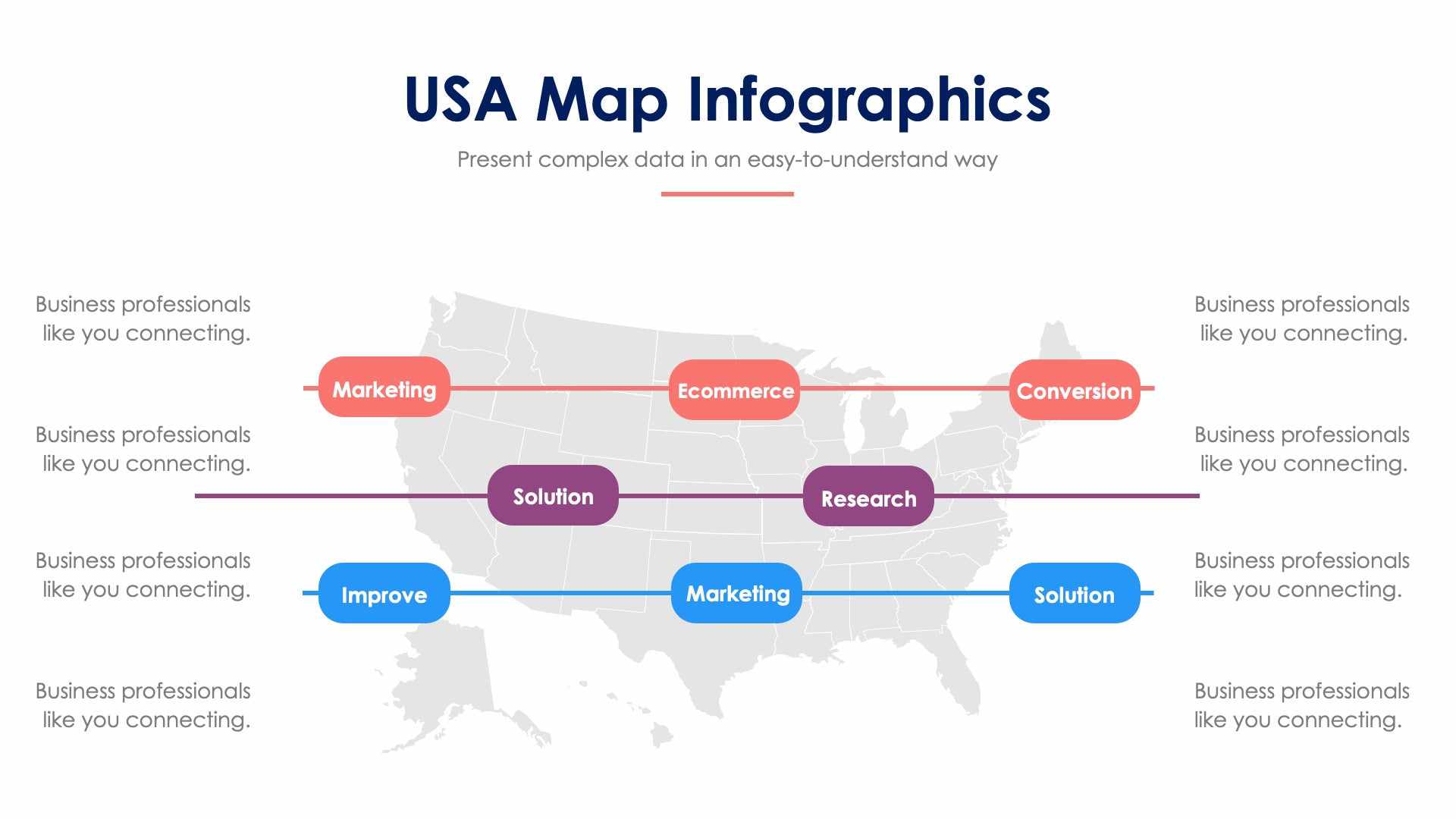 USA Map Slide Infographic Template S12142101 | Infografolio